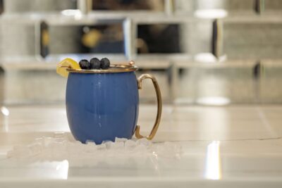 Blueberry PiNO Colada Mocktail - Food & Mood with Amy